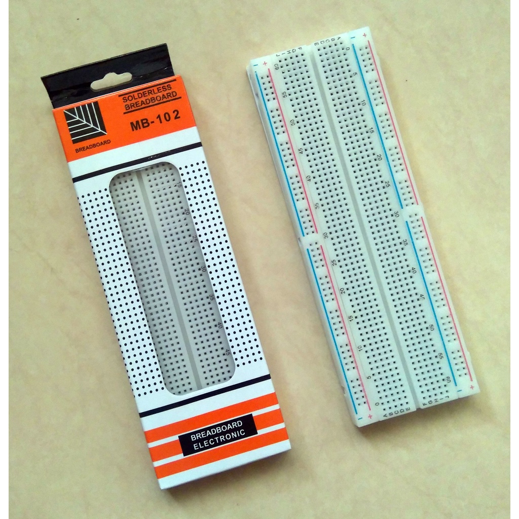 Jual Breadboard Bread Board MB-102 MB102 MB 102 830 Solderless Project Board Proto Board ...