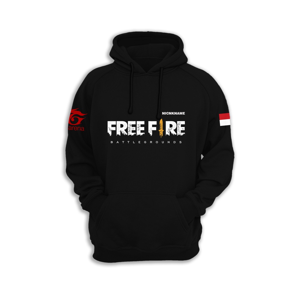 Jual Sweater Jaket HOODIE FREE FIRE GARENA FREE NICKNAME | Shopee Indonesia