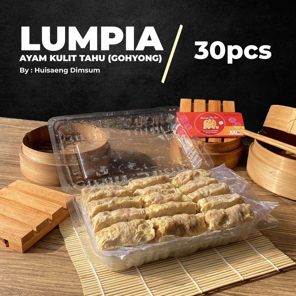 Jual Dimsum Premium Lumpia Ayam Kulit Tahu isi 30 pcs dengan Saus di ...