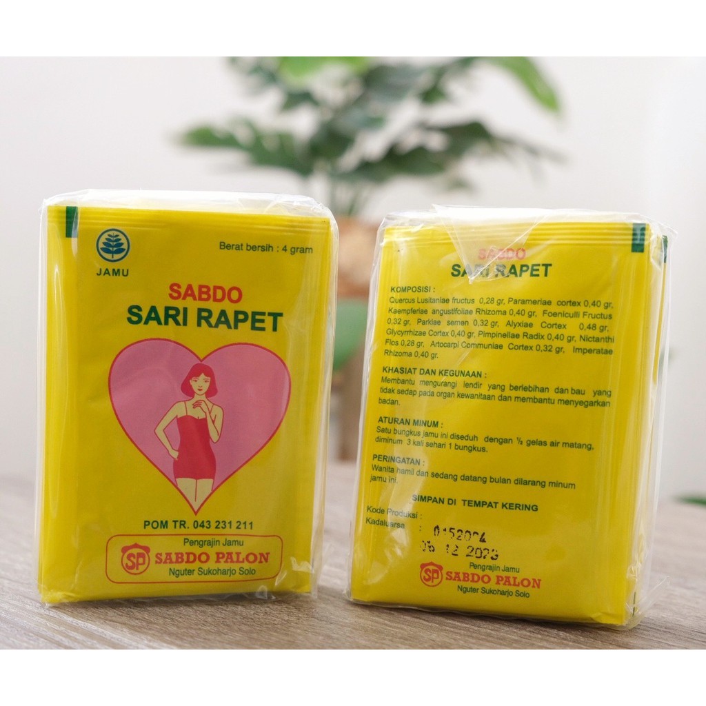 Jual Jamu Serbuk Herbal Sari Rapet - Sabdo Palon ( isi 10 Sachet ...