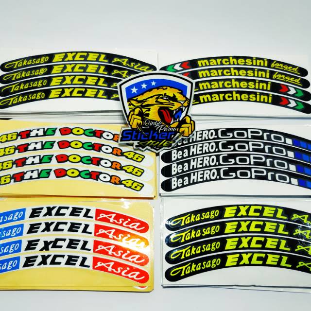 Jual STICKER/STIKER CUTTING LIS PELG EXCEL ASIA TAKASAGO RIM GOPRO 46 ...