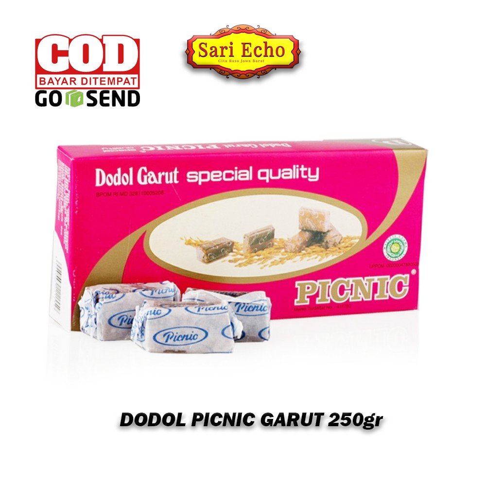 Jual Dodol Garut Picnic Classic 250gr | Dodol rasa Original Picnic Garut Jawa Barat | Shopee ...