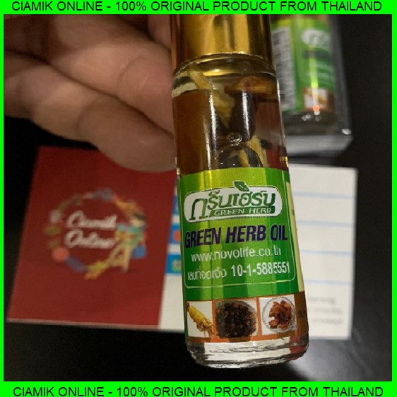 Jual Green Herb Oil Novolife, Minyak Angin Dengan Ginseng ORIGINAL ...