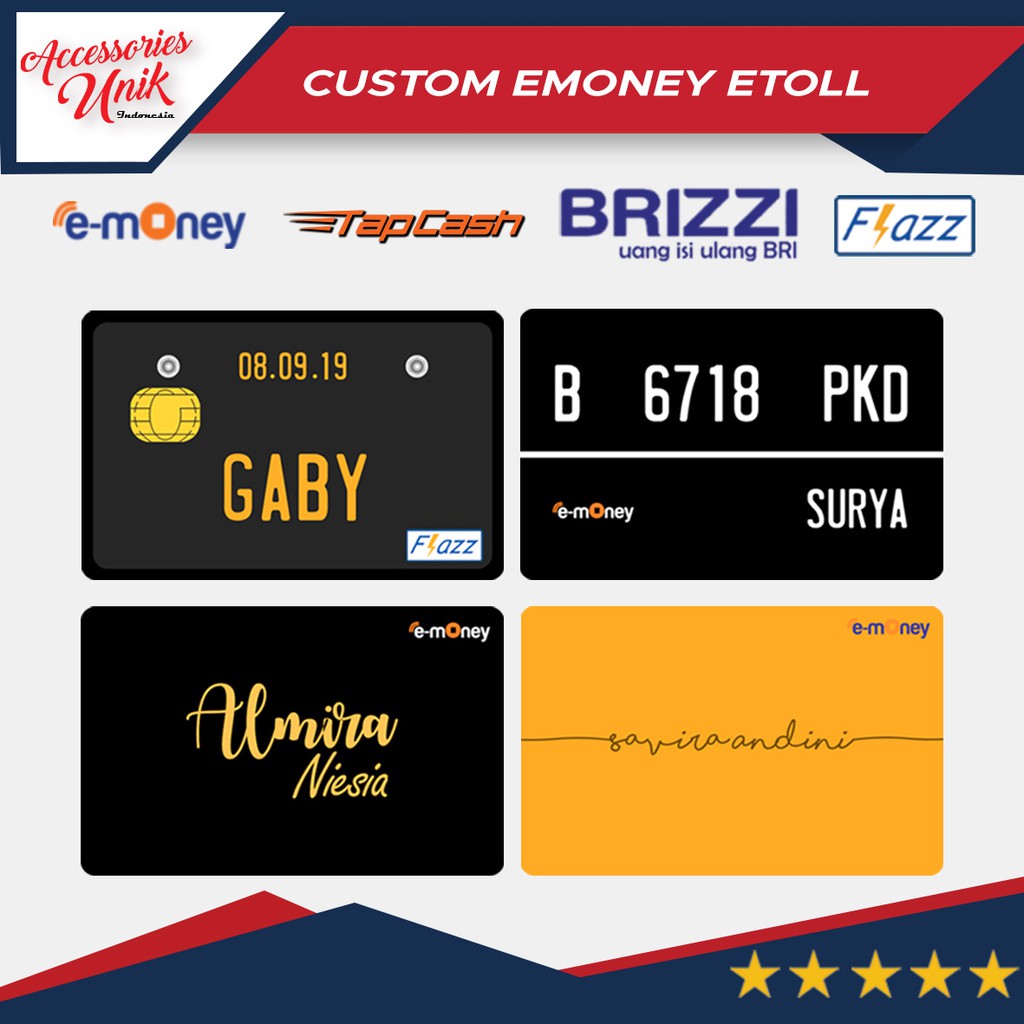 Jual Emoney Flazz Brizzi Tapcash Custom Desain Print 2sisi | Shopee ...