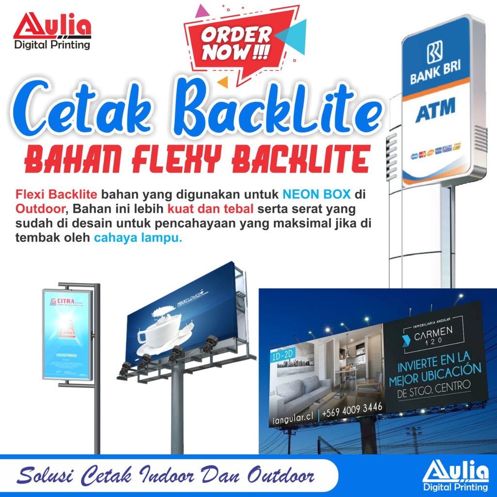Jual Cetak Outdoor Backlite Untuk Neon Box Ketebalan 510GR | Shopee ...