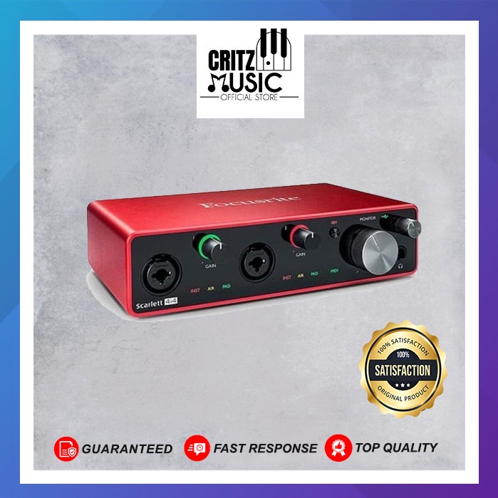 Jual Focusrite 4i4 3rd gen Audio Interface | Shopee Indonesia