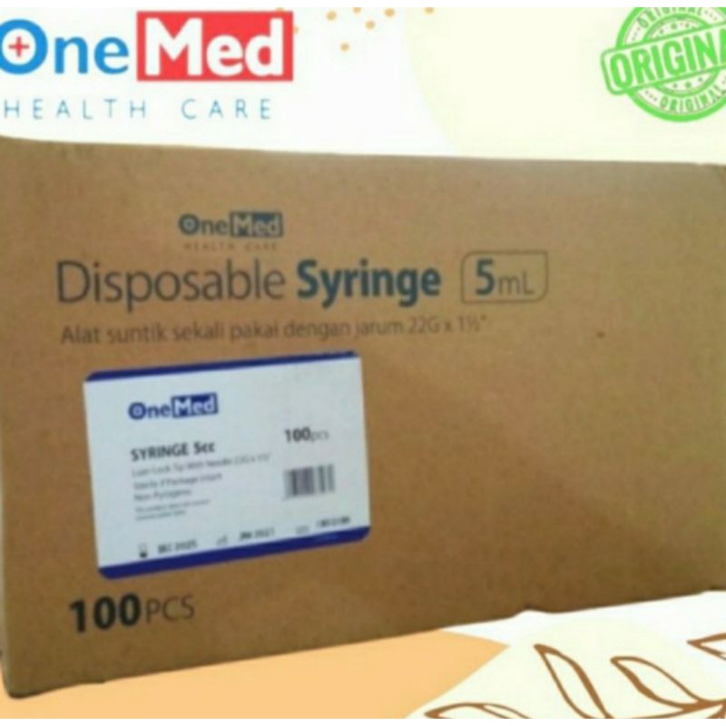 Jual Spet 5cc Spuite 5ml OneMed Box 100pc | Shopee Indonesia