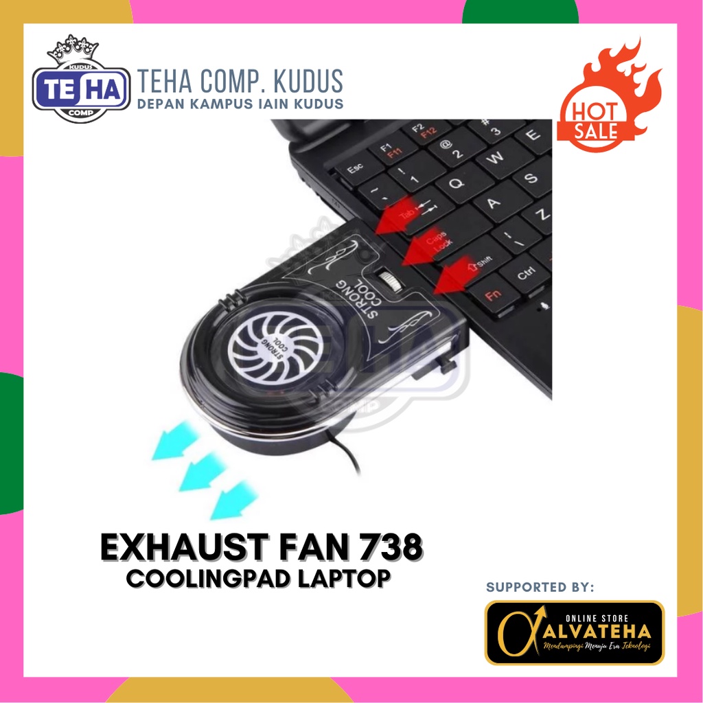 Jual Kipas Pendingin Laptop Exhaust USB Cooling Fan Laptop Notebook ...