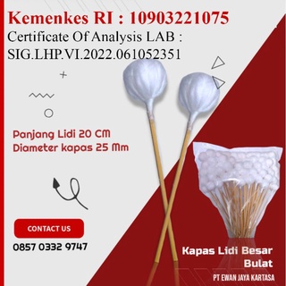 Jual kapas lidi besar bulat 20cm (produsen) | Shopee Indonesia