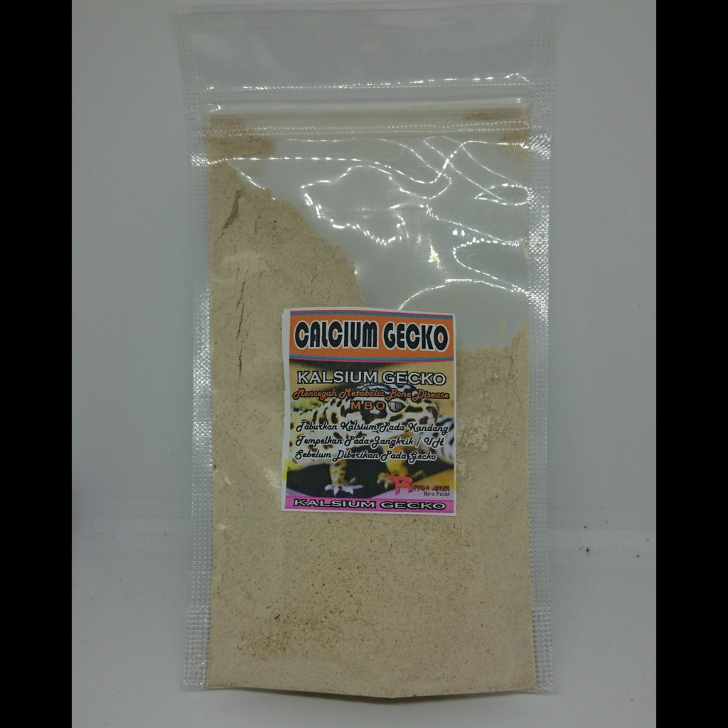 Jual CALCIUM GECKO 80gr pouch Pakan Makanan Gecko Tokek Untuk ...