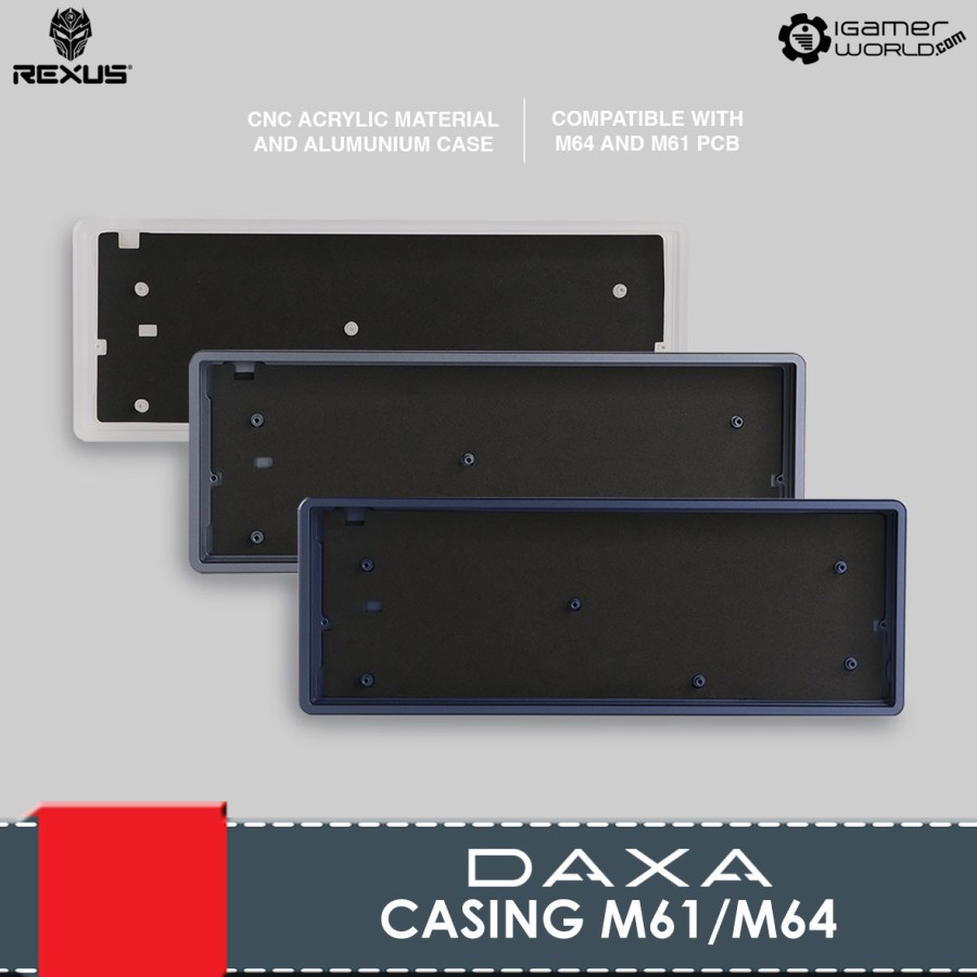 Jual Rexus Daxa CNC Case for M61/M64 Custom Mechanical Gaming Keyboard | Shopee Indonesia