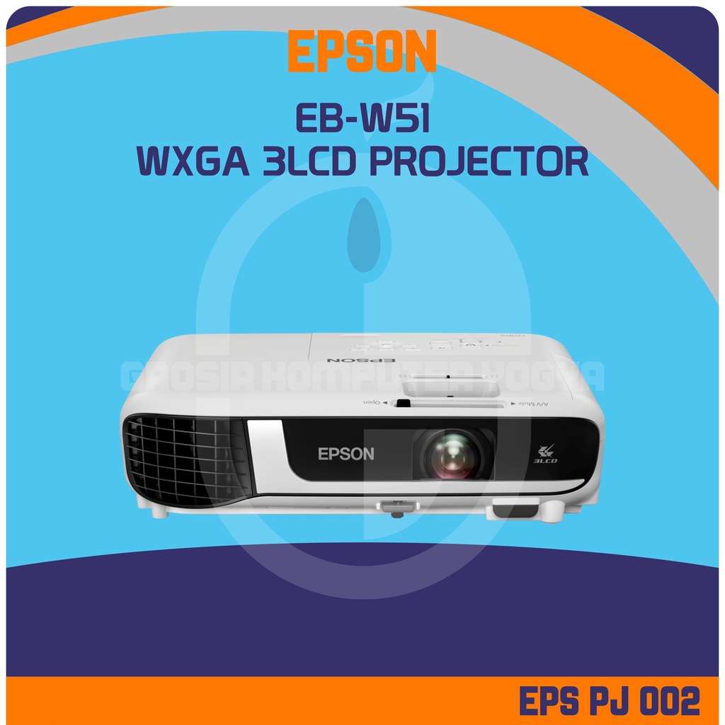 Jual Epson EB-W51 WXGA 3LCD Projector 4000 Lumens Proyektor | Shopee ...