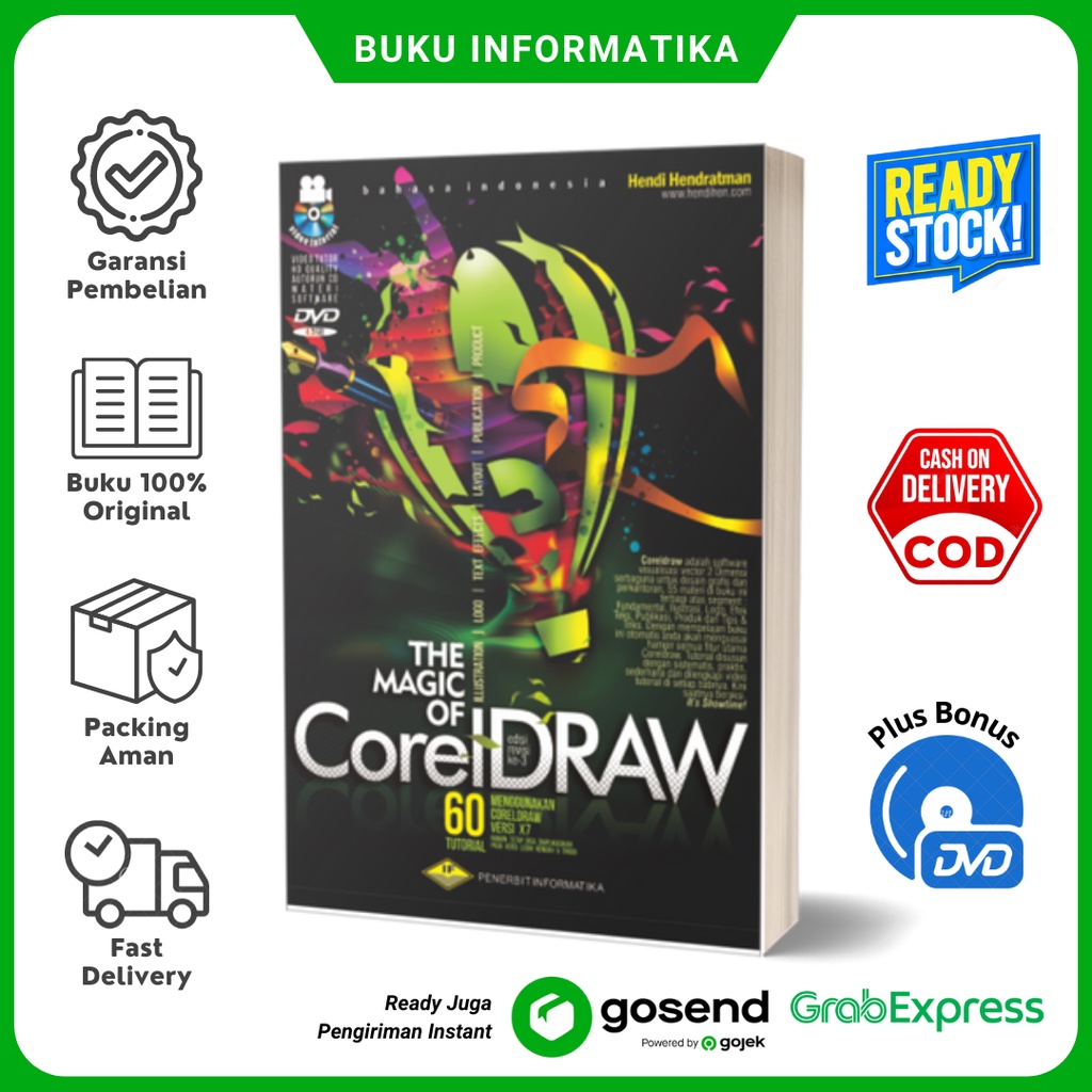 Jual Buku The Magic Of Corel Draw (60 Total Tutorials) Revisi Ketiga ...