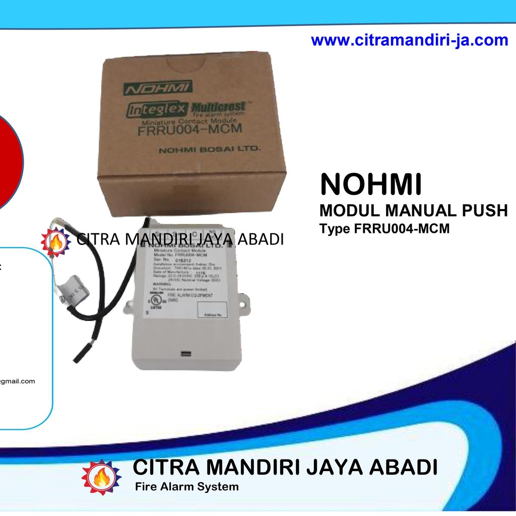 Jual Modul Nohmi Manual Push Button type FRRU004-MCM | Shopee Indonesia