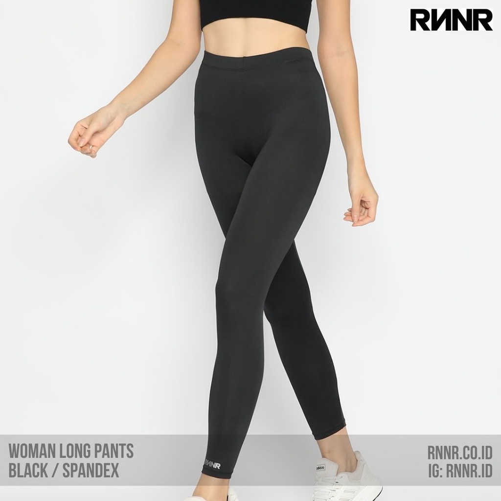 Celana Olahraga / Celana Lari Wanita / Legging Yoga Panjang Warna Hitam ...