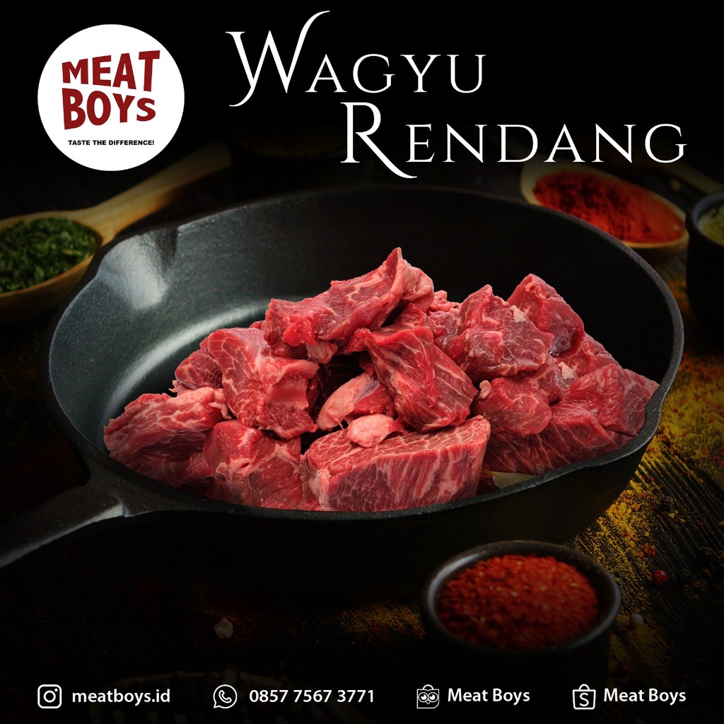 Jual WAGYU DAGING CUBE RENDANG RAWON SEMUR EMPAL MASAKKAN VARIETY ...
