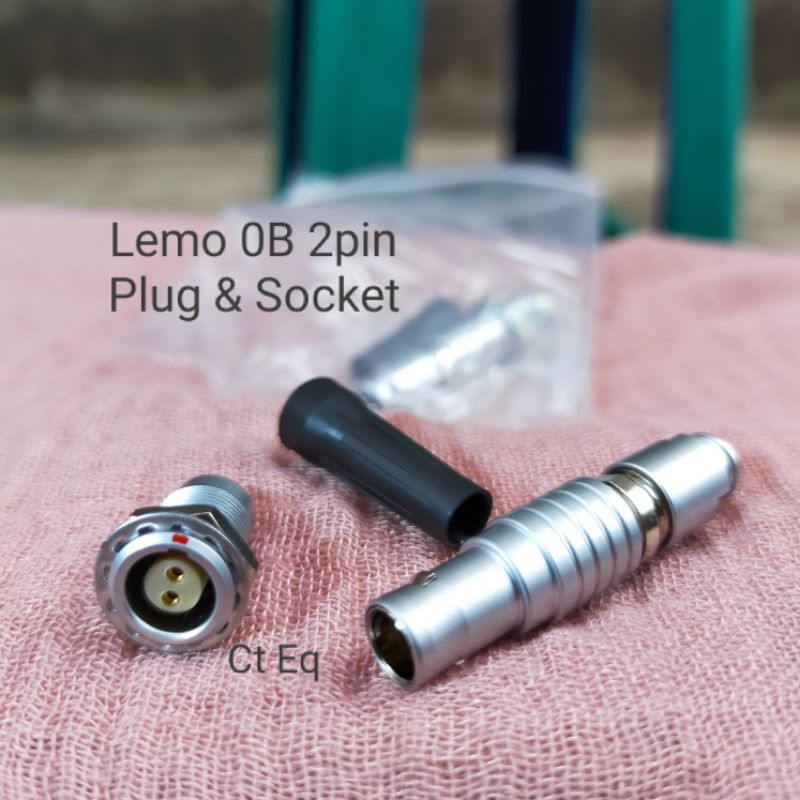 Jual Lemo 0B 2pin Plug n Socket Fgg male dan Female 2 Pin | Shopee ...