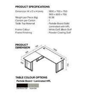 Jual Meja Kerja Chitose KUMI-ED Meja Direkture/Meja Kantor | Shopee Indonesia