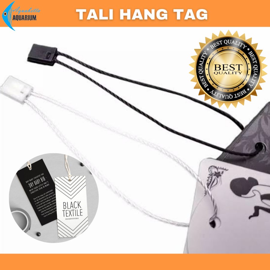 Jual Tali Hangtag Label Baju Celana Label Harga Benang Nilon Hang Tag