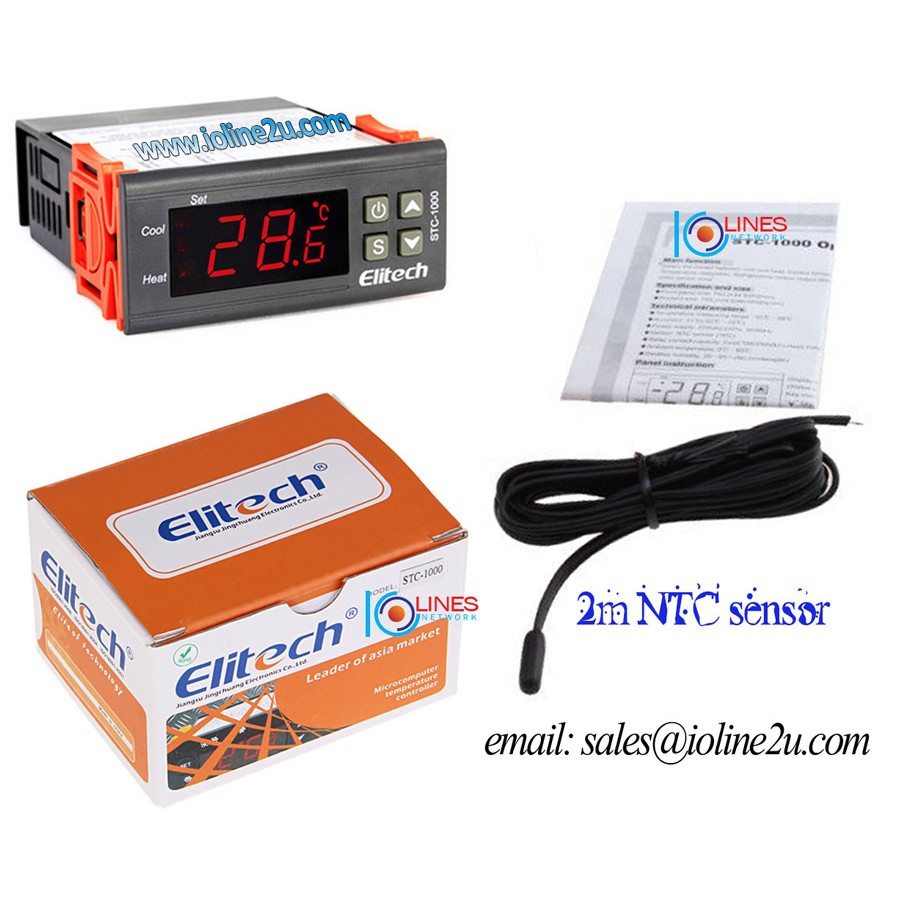 Jual Thermostat Elitech STC1000 Original Digital Termostat Thermometer STC-1000 STC 1000 ...