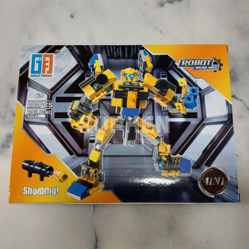 Jual Great Friend Bricks Robot Micro Ares 4 in 1 Building Blocks ...