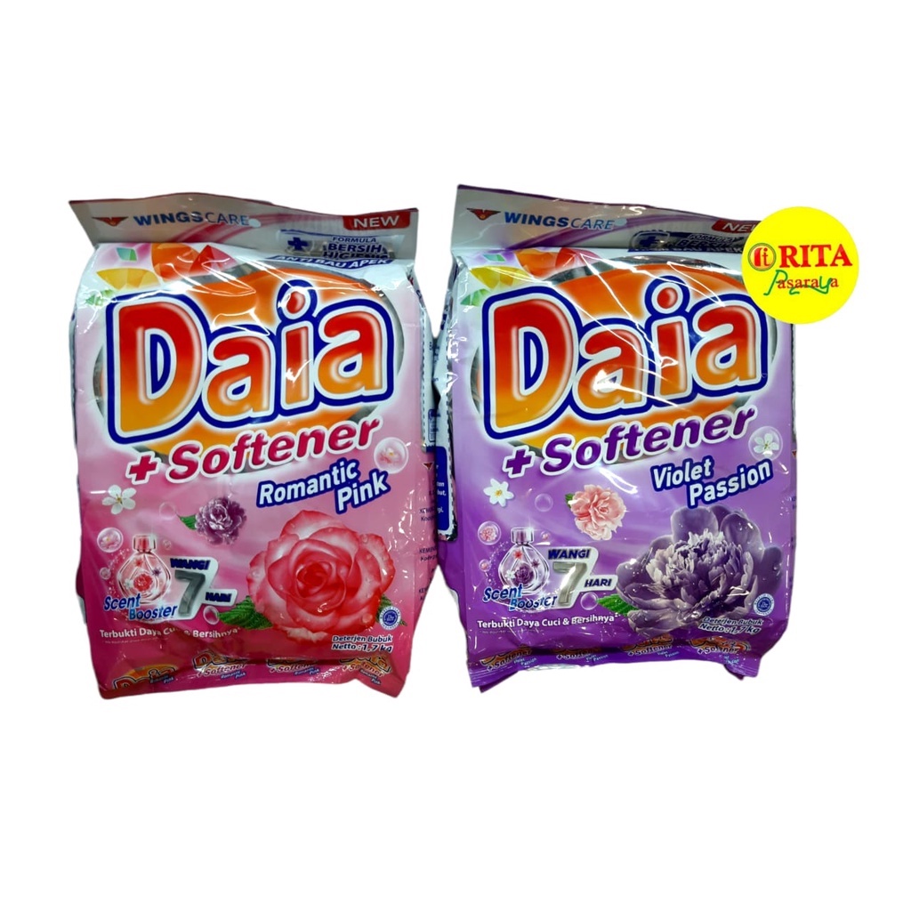 Jual DAIA DETERGEN BUBUK SOFTENER 1,8 KG | Shopee Indonesia