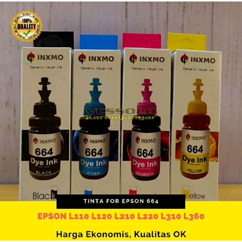 Jual Tinta Epson 664 Printer L110 L121 L120 L310 L360 L1300 | Shopee ...