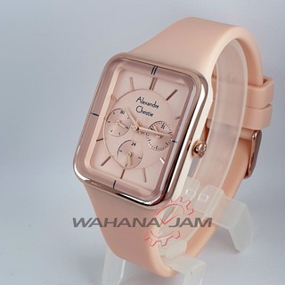 Alexandre Christie AC 2744 BF / Jam Tangan Wanita AC2744 Karet Kotak ...