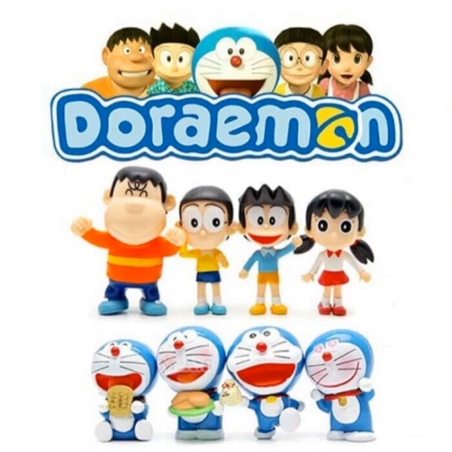 Jual Figure Doraemon Stand By me Set isi 8 Pcs | Shopee Indonesia