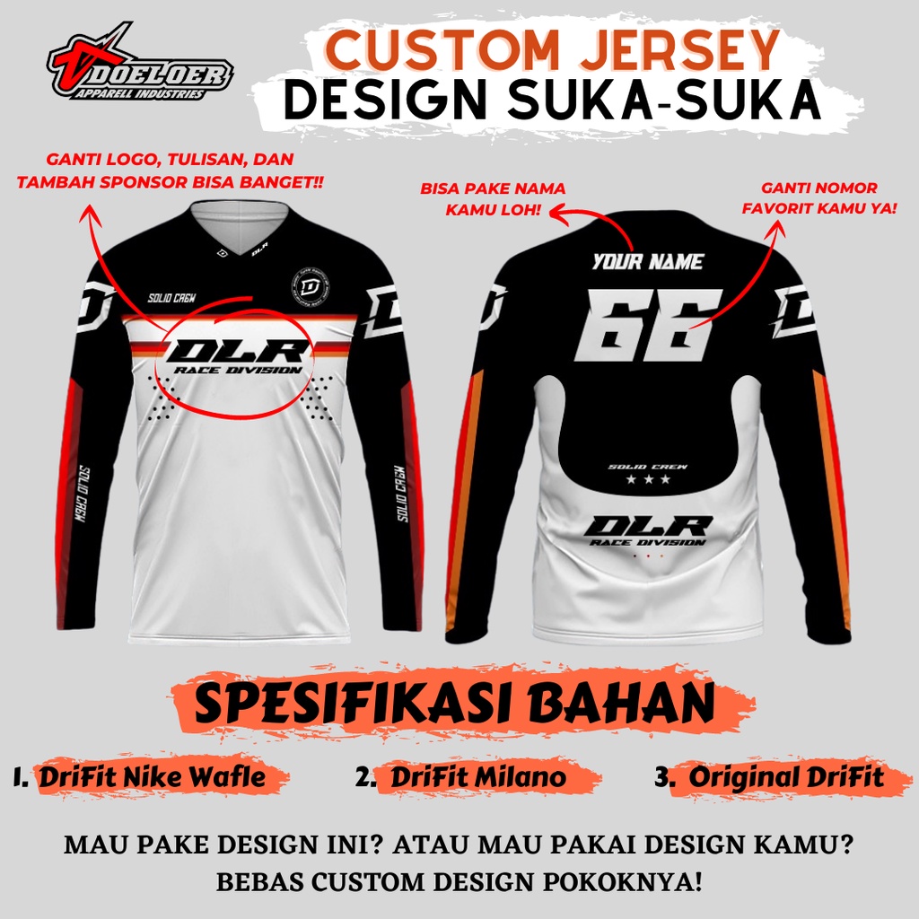 Jual [BACA DESKRIPSI] Jersey Custom DESIGN SENDIRI | Jersey Trail ...