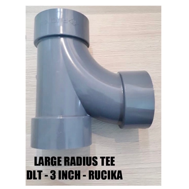 Jual LARGE RADIUS TEE | TEE Y 90 DERAJAT D PVC PIPA PRALON AIR 3” RUCIKA Indonesia|Shopee Indonesia