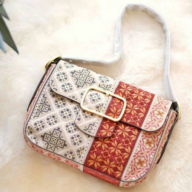 Jual Tory Burch Sawyer Embroidered Shoulder Bag tas selempang slingbag ...