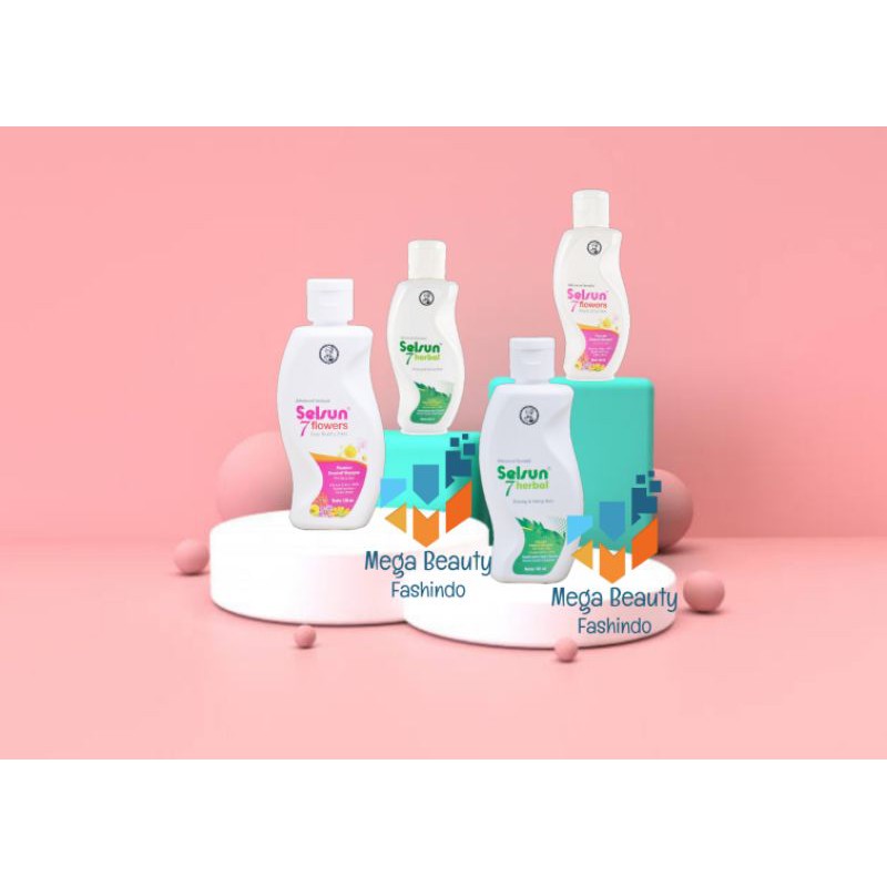 Jual Shampoo Selsun 7 Seven Flowers Tujuh Bunga 7 Herbal Herbals 60ML ...