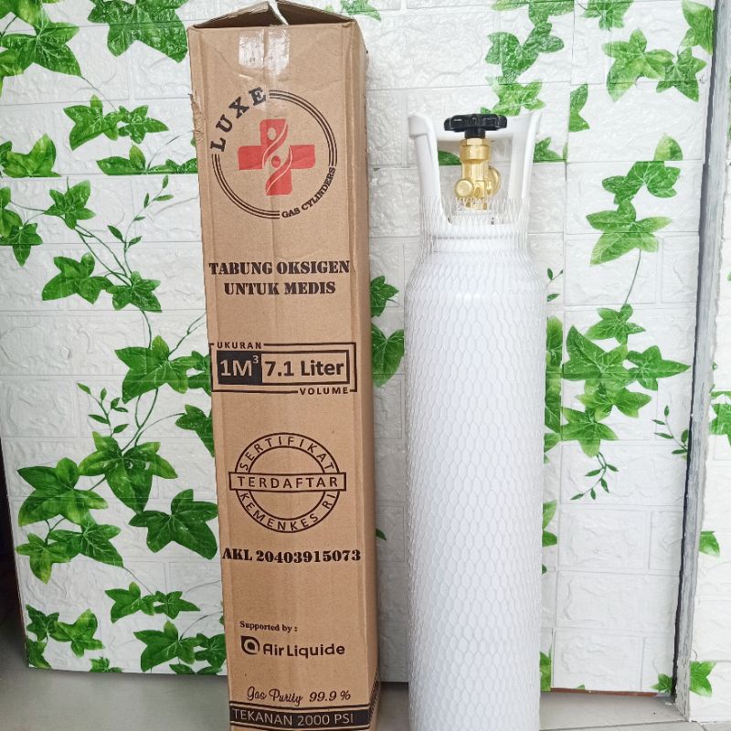 Jual Tabung Oksigen 1000 Liter / Tabung Oksigen 1m3 + Regulator Oksigen ...