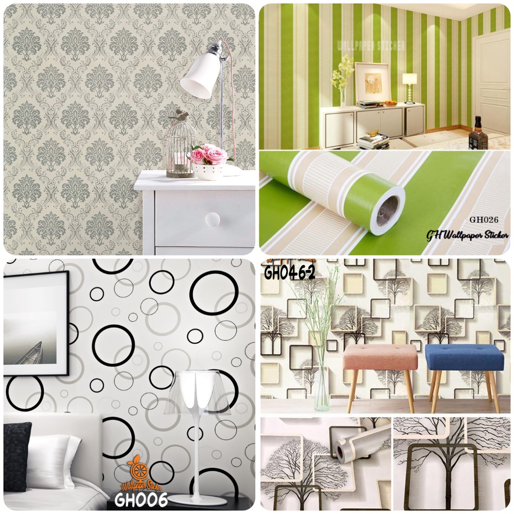 Jual Wallpaper Stiker Motif Salur Wallpaper Dinding Karakter Doraemon ...