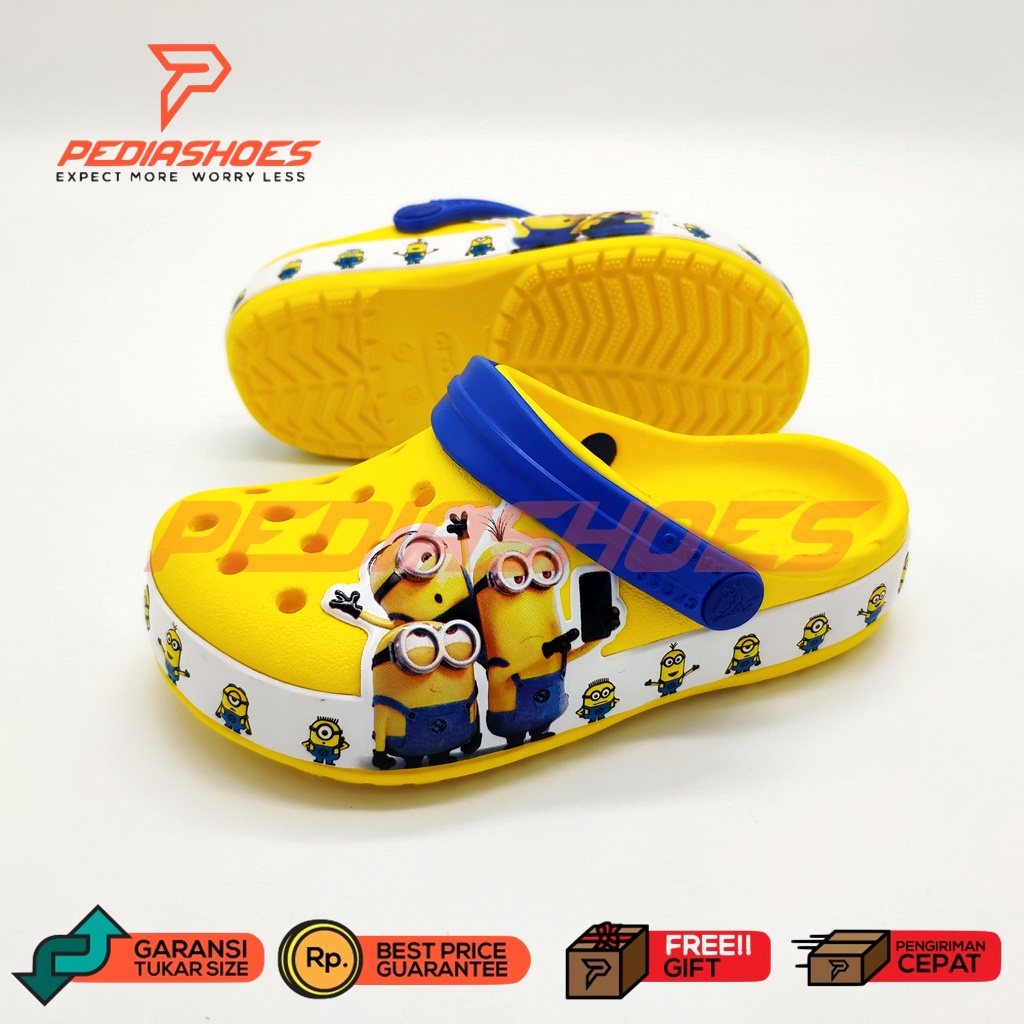 Jual Crocs Fun Lab Minion Sandal Crocs Anak Minion Original | Shopee ...