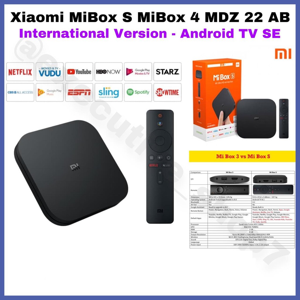 Jual Xiaomi Mibox S MiBox 4 MDZ 22 AB - international version - Android ...