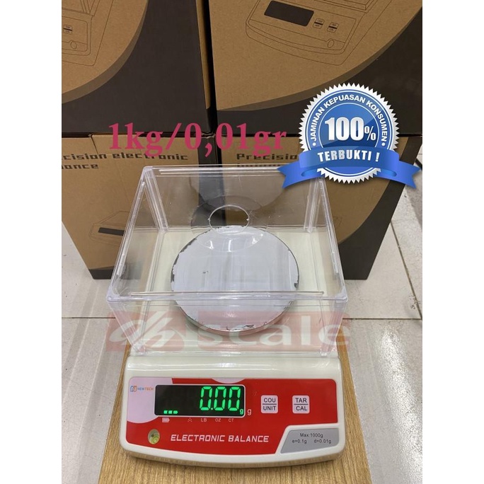 Jual Timbangan Neraca, Emas, Lab, Kimia, Newtech 1 Kg / 0,01 Gr, Nta ...