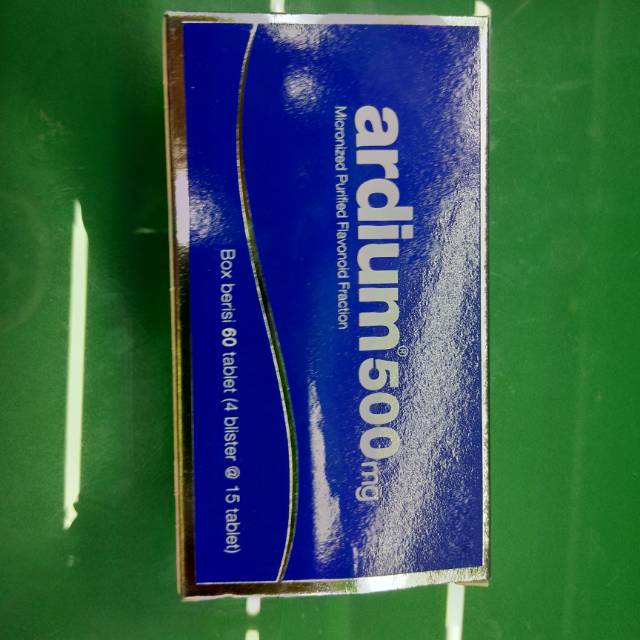 ARDIUM 500MG @ 15 KAPLET OBAT WASIR DAN VARISES | Shopee Indonesia