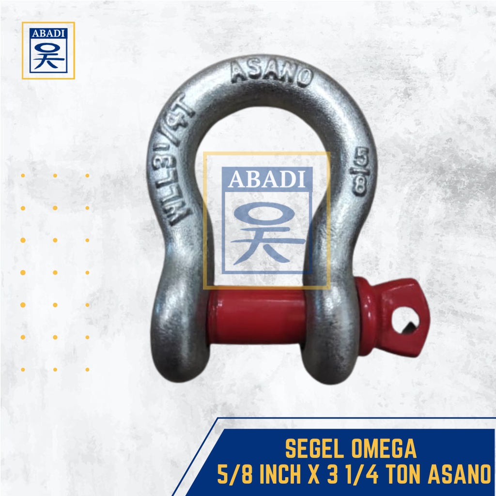 Jual SEGEL OMEGA 5/8 INCH X 3 1/4 TON ASANO | Shopee Indonesia