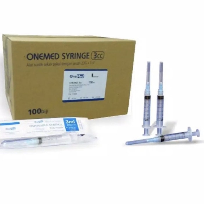Jual syringe 3 ml onemed disposable | Shopee Indonesia