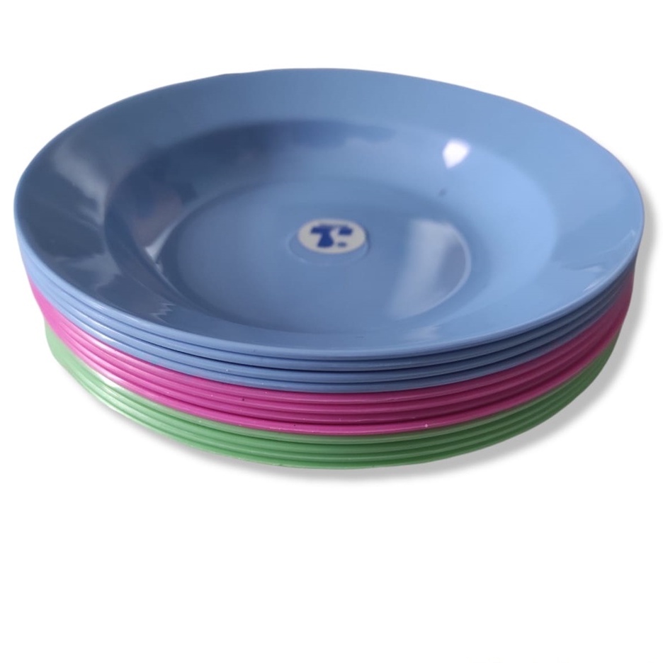 Jual 1 LUSIN PIRING PLASTIK NO 7 TANTOS CRISTAL/PIRING TATAKAN MANGKOK ...