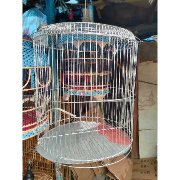 Jual sangkar bulat besi buat beo/jalak/platuk dll | Shopee Indonesia