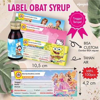 Jual ETIKET OBAT SYRUP LABEL OBAT SYRUP STIKER LABEL OBAT ETIKET OBAT ...