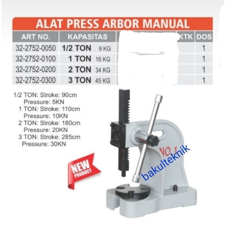 Jual alat arbor press 1ton kapasitas | Shopee Indonesia