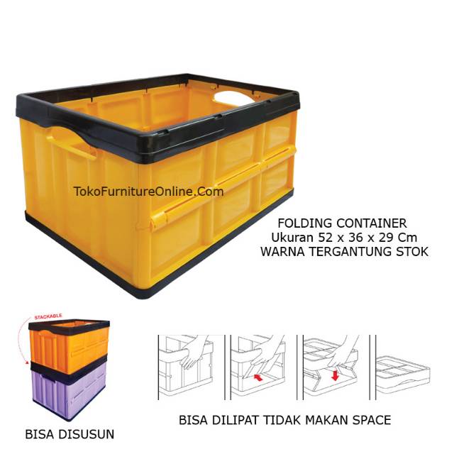 Jual Kontainer box container kotak tempat boks lipat folding ukuran ...