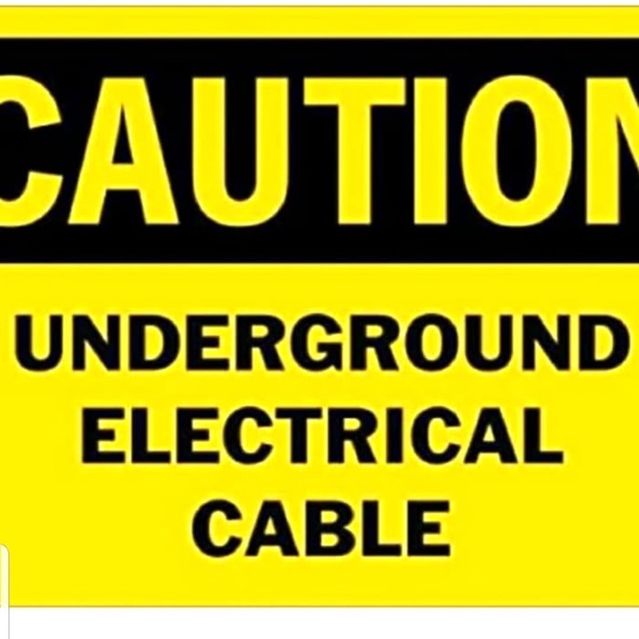 Jual PLAT K3 RAMBU SAFETY CAUTION UNDERGROUND ELECTRICAL CABLE 20X30CM ...