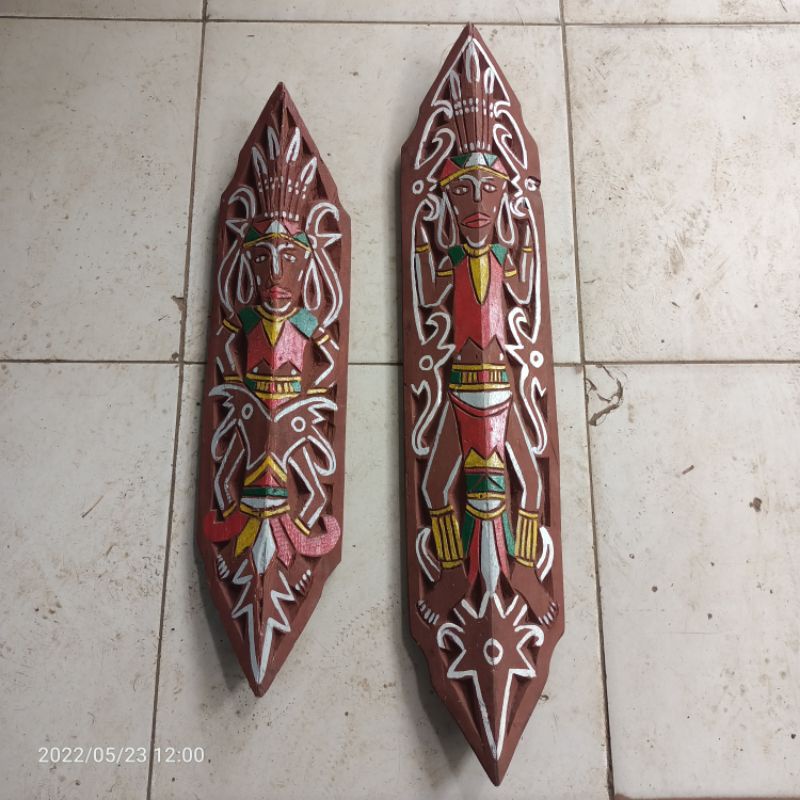 Jual Perisai Dayak Kalimantan. Tameng Dayak Hiasan Dinding | Shopee ...