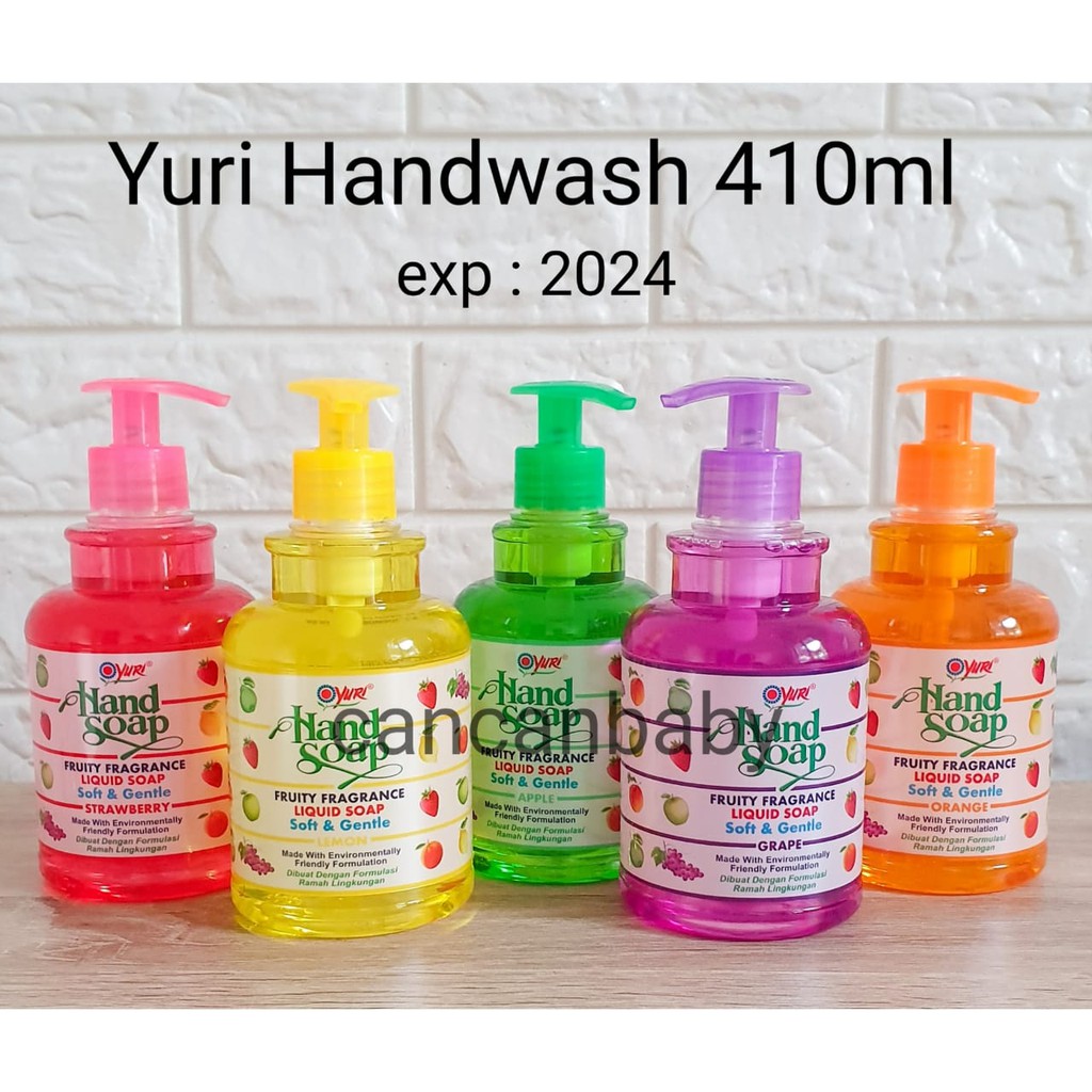 Yuri hand soap anti bacterial 410ml Hand wash pump sabun cuci tangan ...