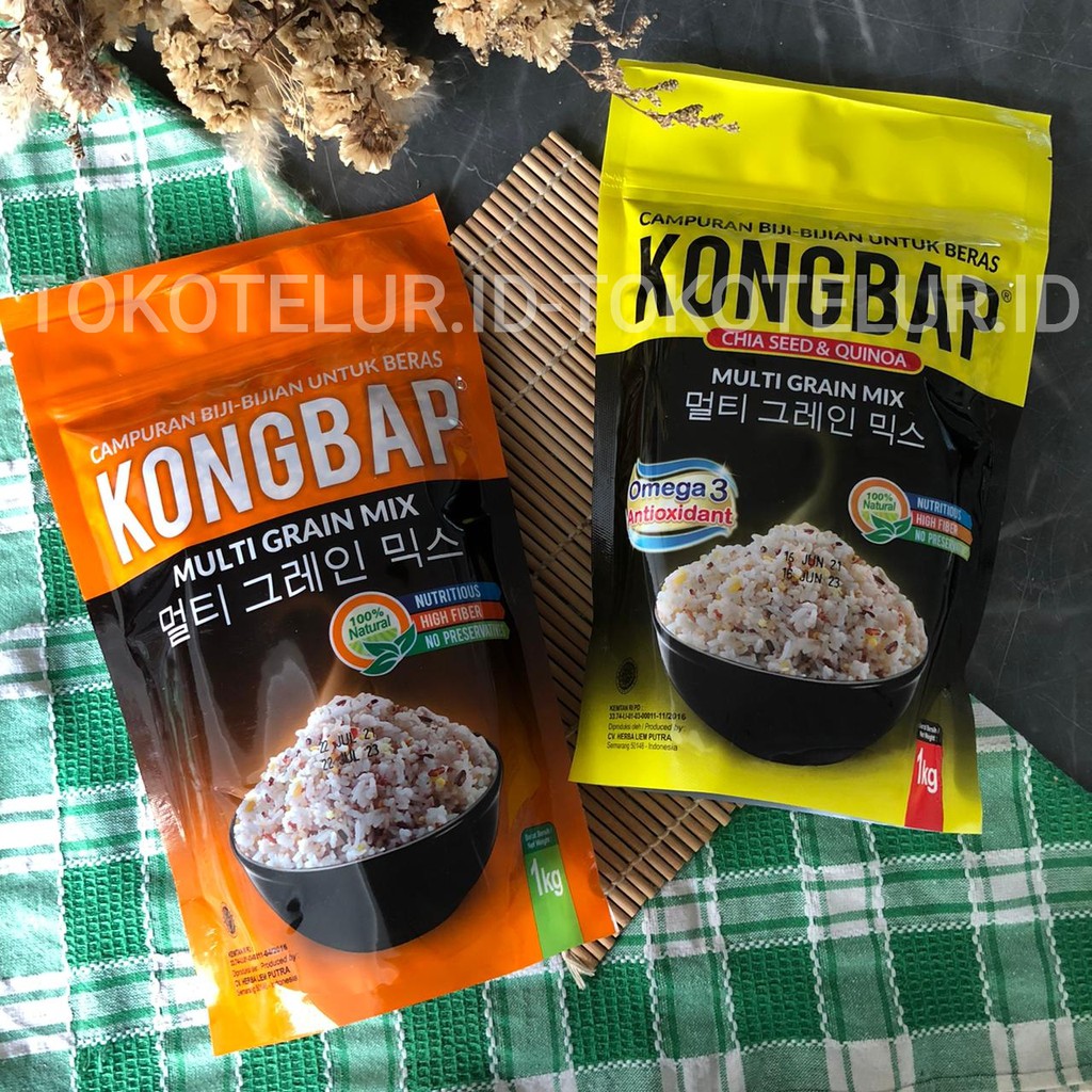 Jual KongBap MultiGrain Mix Beras Organik - 1KG | Natural Super Food ...
